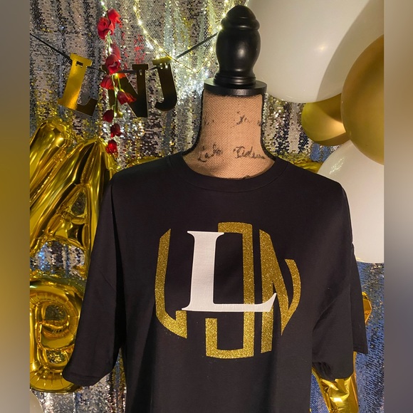 Gildan | Tops | Beautiful Monogram Vinyl Tees By Lnj Designs | Poshmark
